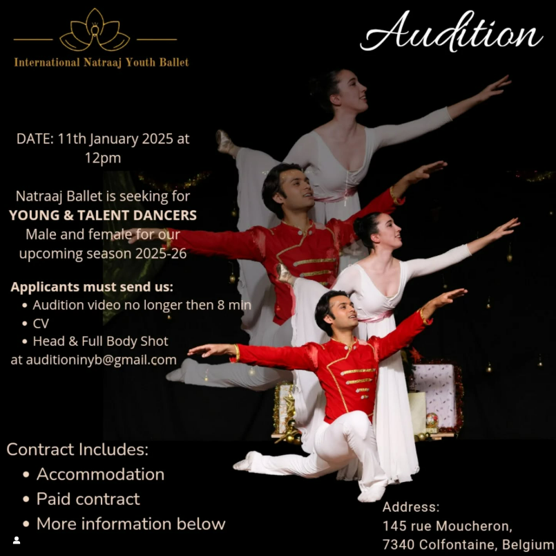 BALLET AUDITION: International Natraaj Youth Ballet